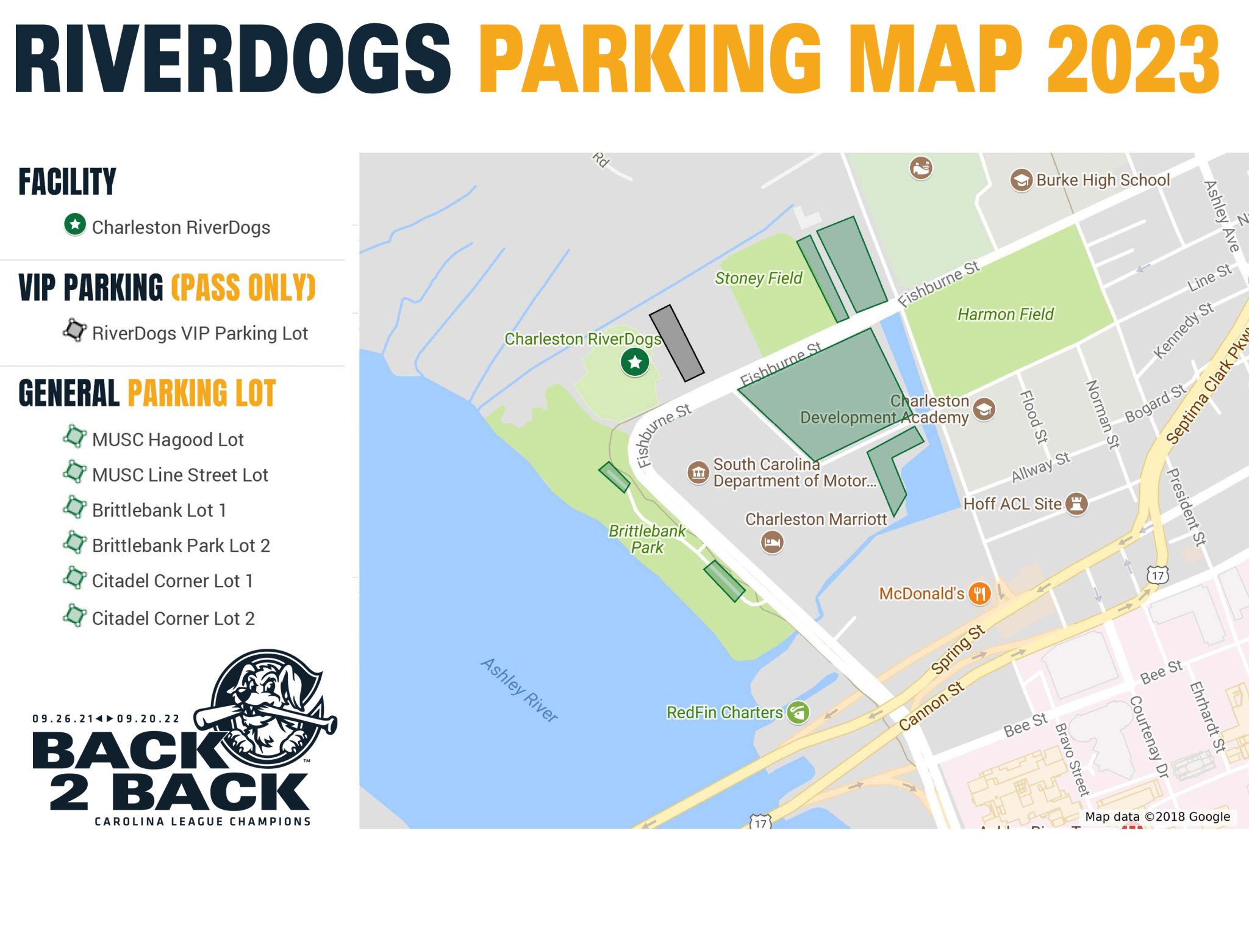 Parking at The Joe – Joseph P. Riley, Jr. Park